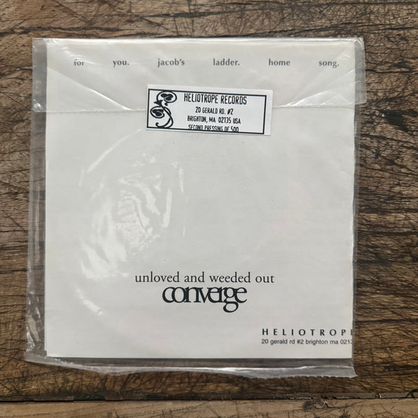 Converge "Unloved & Weeded Out" 7"EP (JPW cover, red vinyl, sealed ...