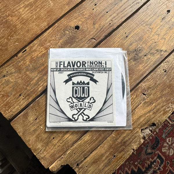 Cold World "Boom Bye Bye" 7" Single - Jacobbannon.com